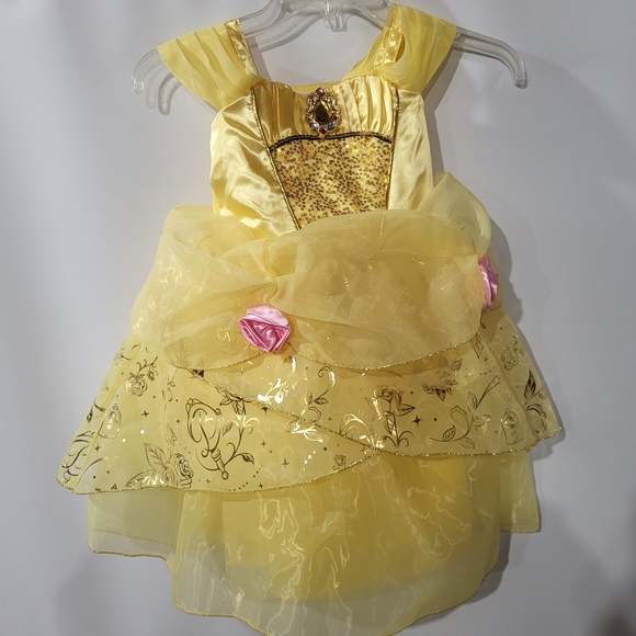 Disney | Costumes | Disney Parls Yellow Belle Princess Costume For Kids ...